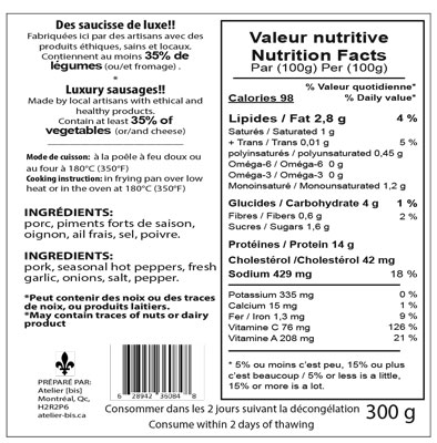 saucisses piment bomba - Atelier [bis]